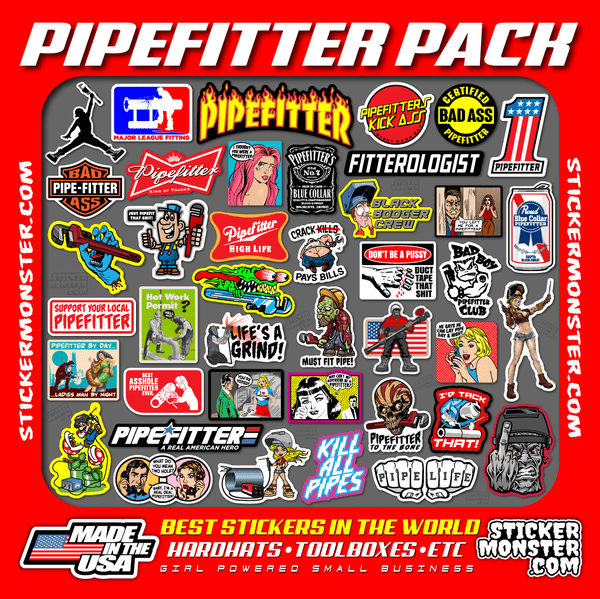 PIPEFITTER PACK – STICKERMONSTER.COM