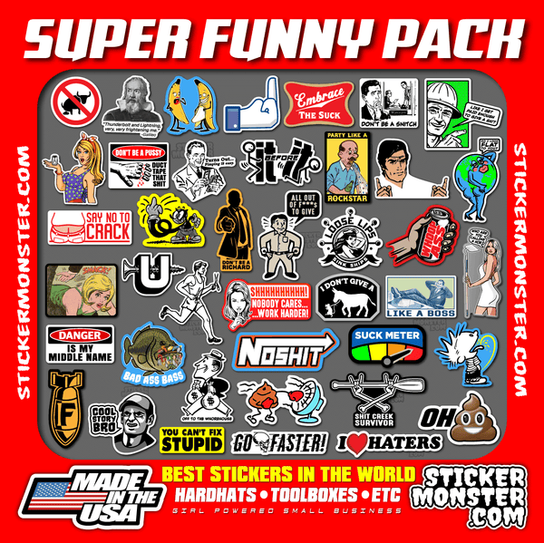 SUPER FUNNY PACK – STICKERMONSTER.COM